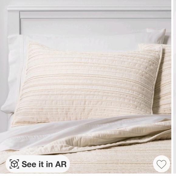 Threshold | Bedding | One Threshold Standard Clipped Textured Sham ...